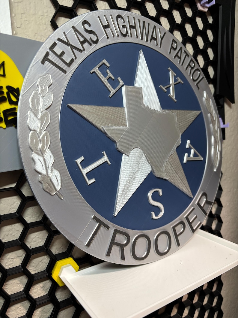 Personalized Texas DPS Trooper Badge: Custom Troop Number & Rank - Etsy
