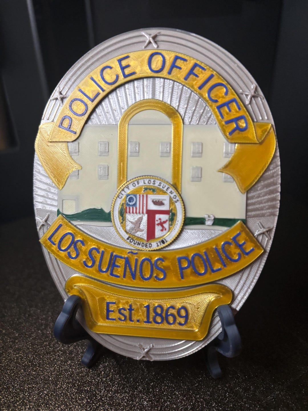 Los Suenos Police Badge From Ready or Not - Etsy