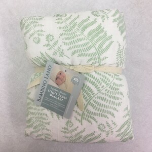 Fern Cozy Baby Blanket - 3 Layers of Soft Muslin, Made From Bamboo ...