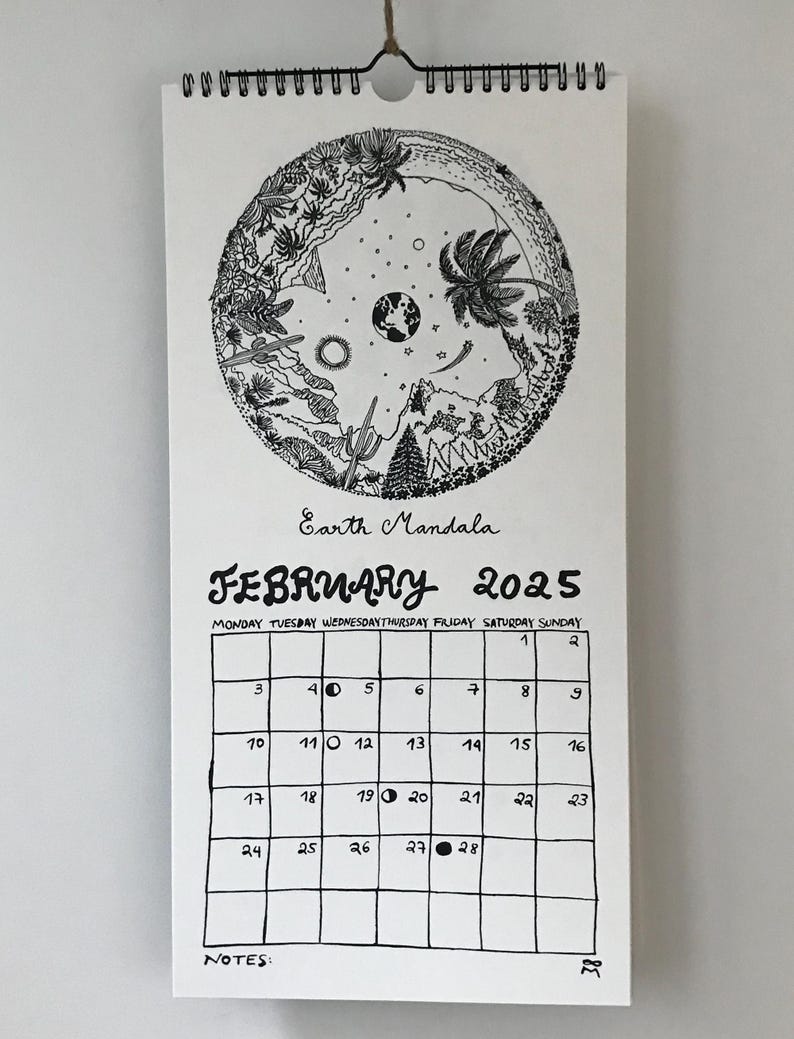 Mandalas Calendar 2025 - Etsy