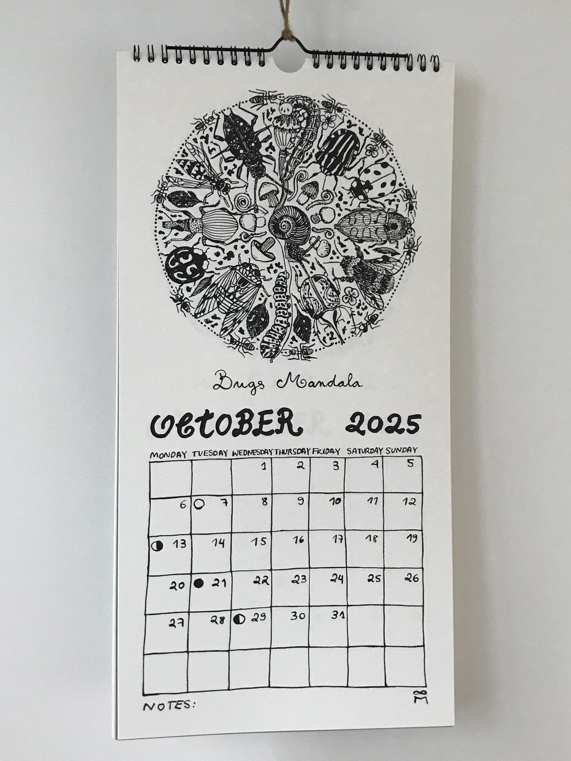 Mandalas Calendar 2025 - Etsy