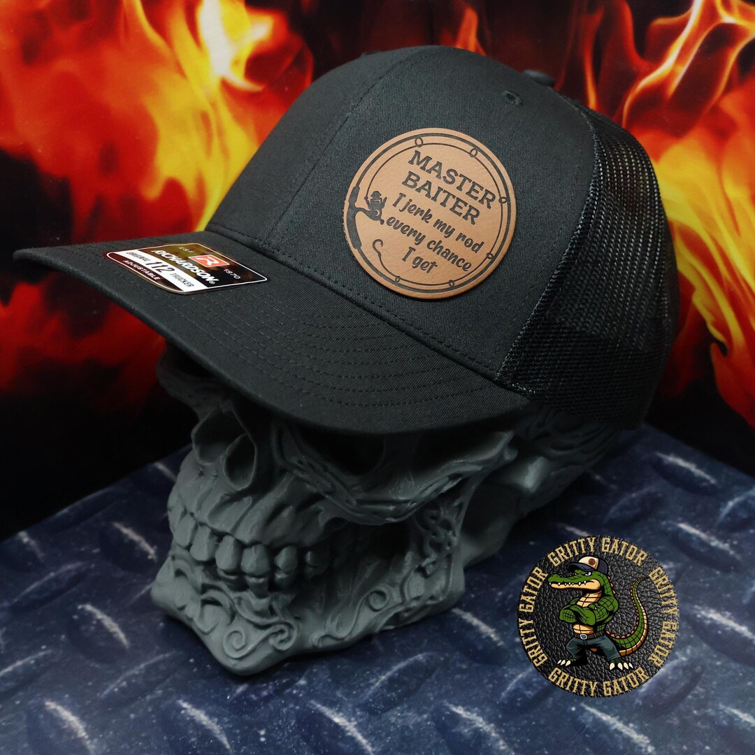 Master Baiter Patch Hat, Richardson 112 Snapback Trucker Hat, Gifts for Him, Funny Hats, NSFW ...