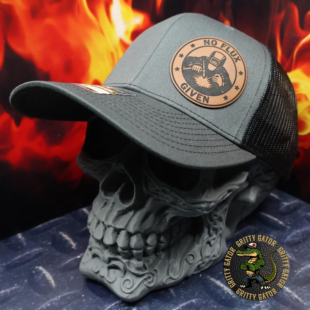 No Flux Given Welder Patch Hat, Richardson 112 Snapback Trucker Hat ...