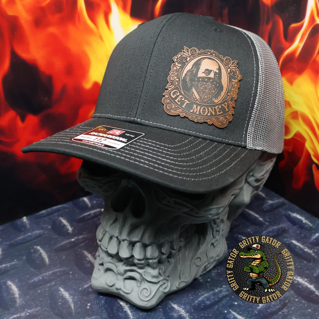Benjamin Franklin Get Money Patch Hat, Richardson 112 Snapback Trucker ...