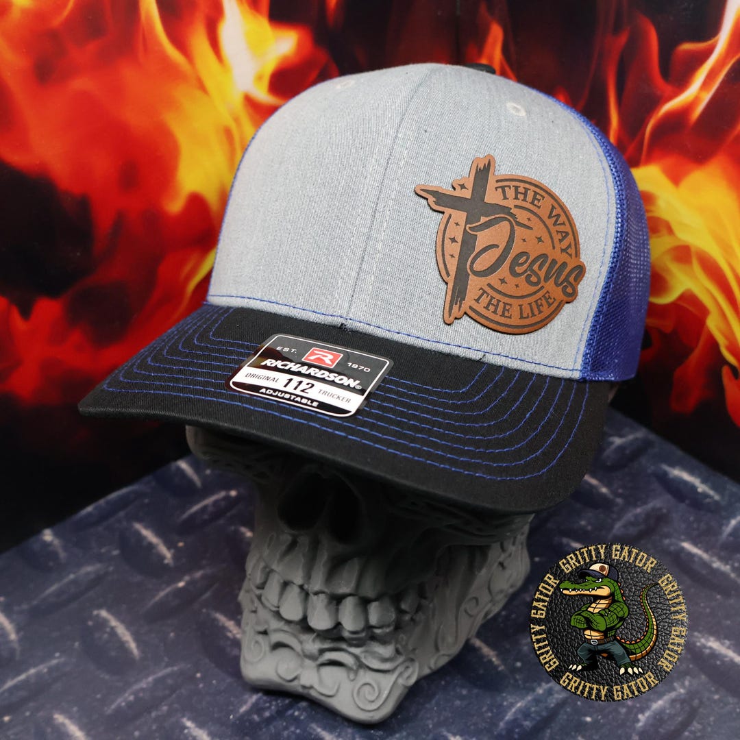 Jesus the Way, the Life Patch Hat, Richardson 112 Snapback Trucker Hat ...