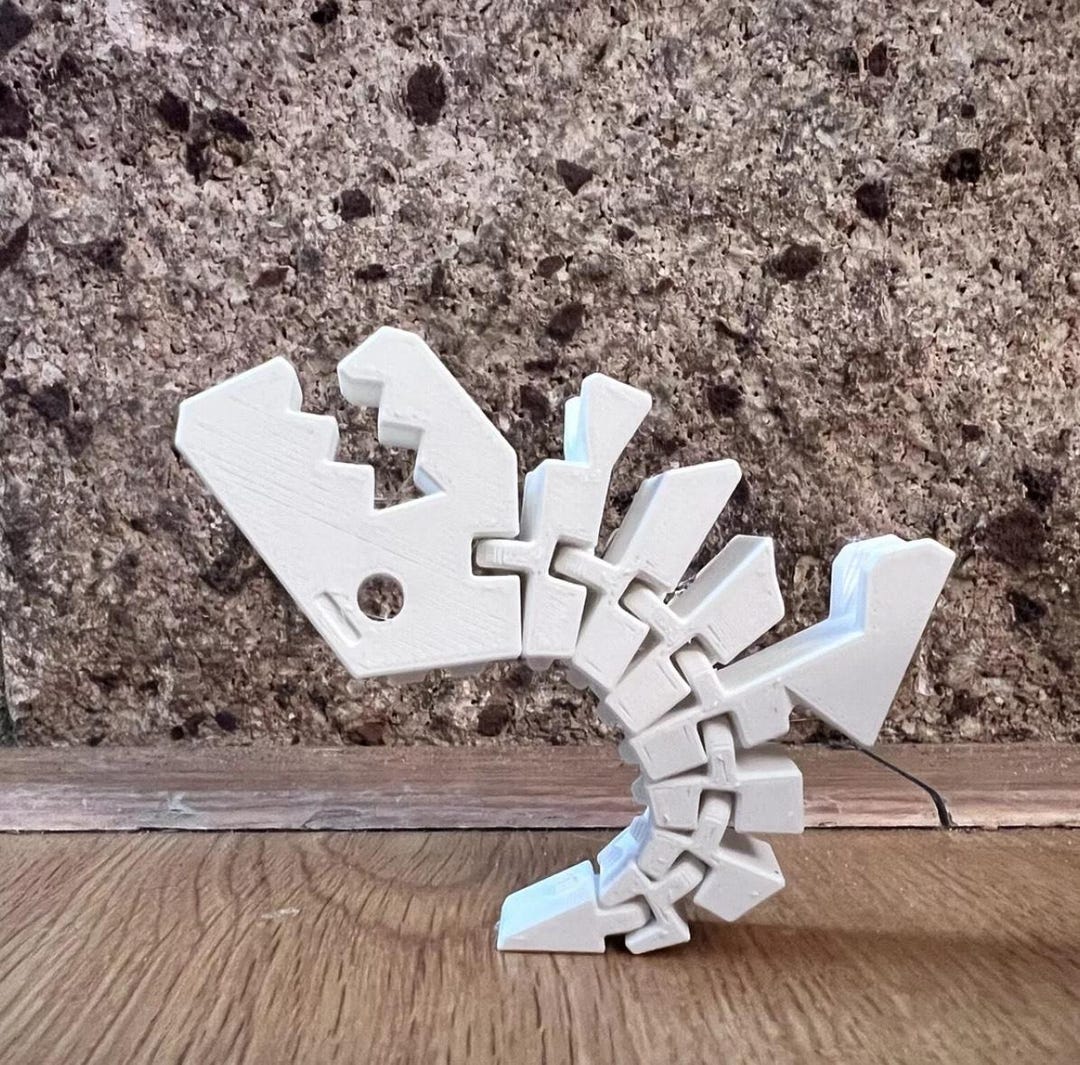 3D Printable Flexi Rex Dinosaur Toy Digital Download 3D Printer File, Fidget T-rex File, Instant ...