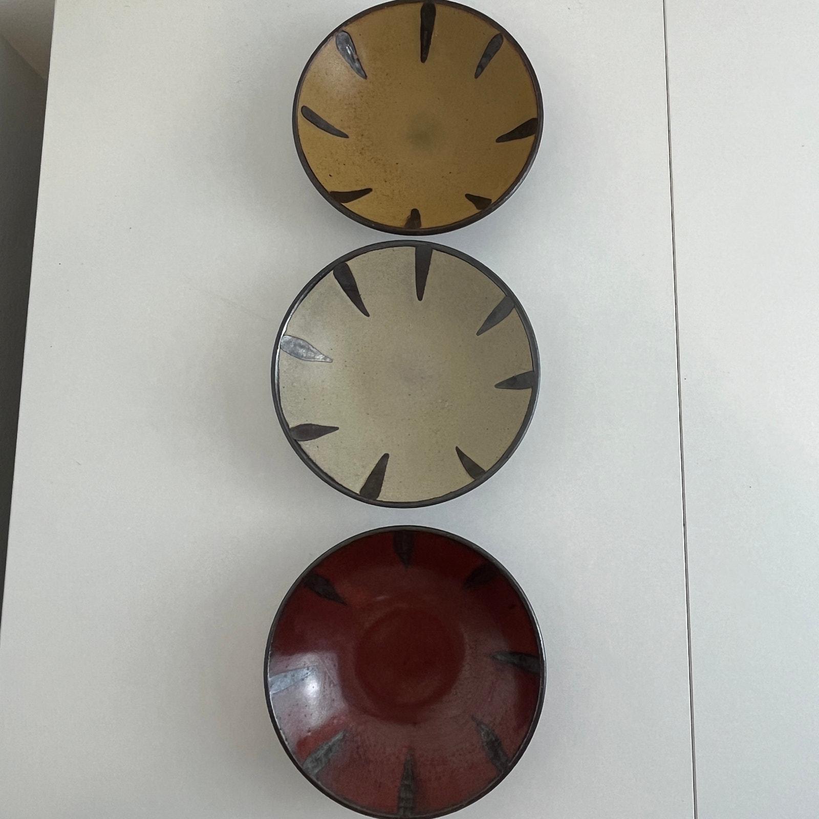 Vintage Japanese Chawan Ceremony Tea Bowls Set of 3 Bowls - Etsy