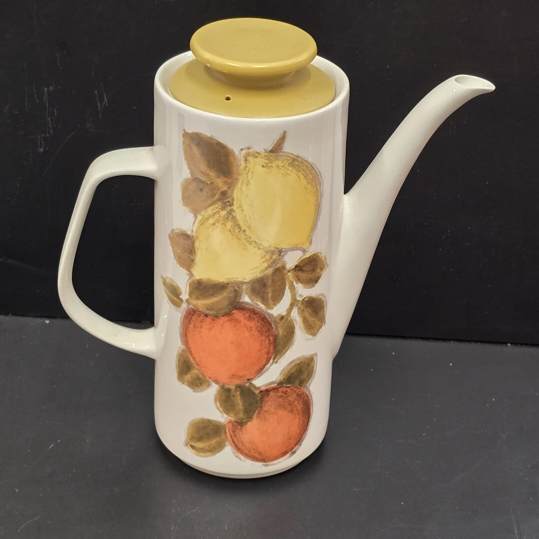 Vintage JG Meakin Clements Pattern Coffee Pot - Etsy UK