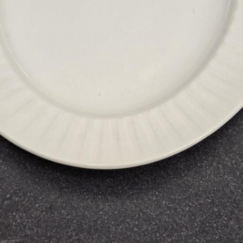 Vintage Alfred Meakin China Leeds White Oval Pattern Dinner Plate 12 ...