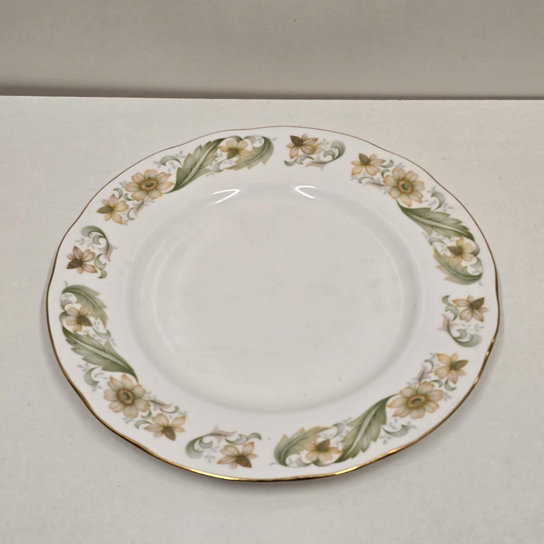 Vintage Royal Duchess China Greensleeves Pattern Dinner Plate 9 1/2 ...