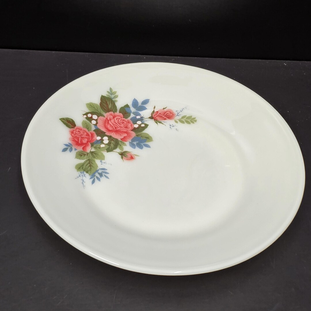 Vintage Jaj Pyrex Cottage Rose Pattern Plate 8 3/8 Inches - Etsy