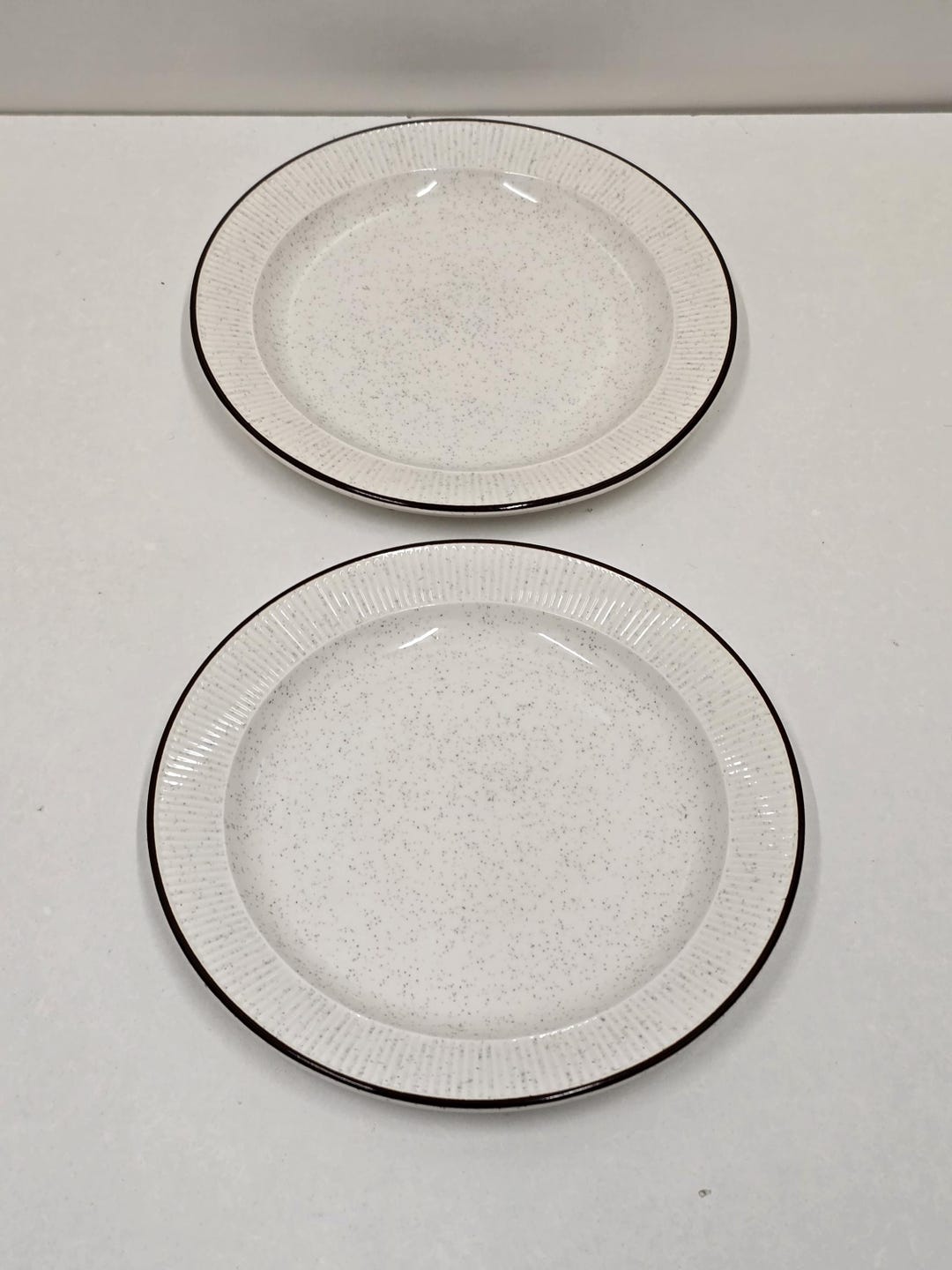 Vintage Poole Pottery Set of 2 Parkstone Wide Rim Plates 6 3/4 Inches ...