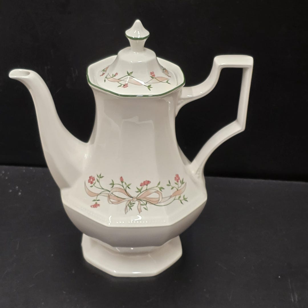 Vintage Johnson Brothers Eternal Beau Coffee Pot 4-5 Cup - Etsy