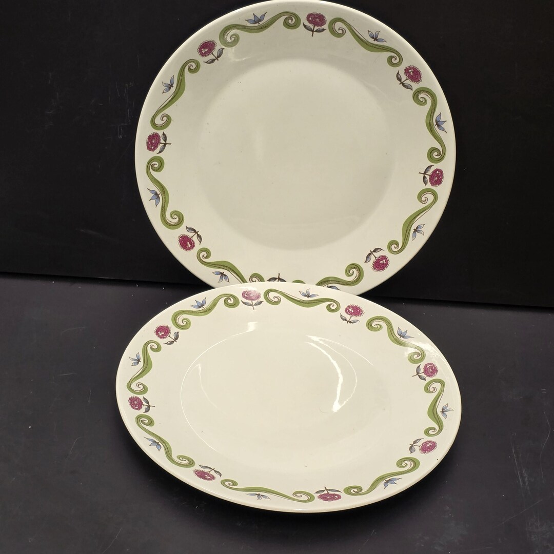 Vintage J G Meakin Prelude 2 Pattern Set of 2 Plates 8 Inches - Etsy