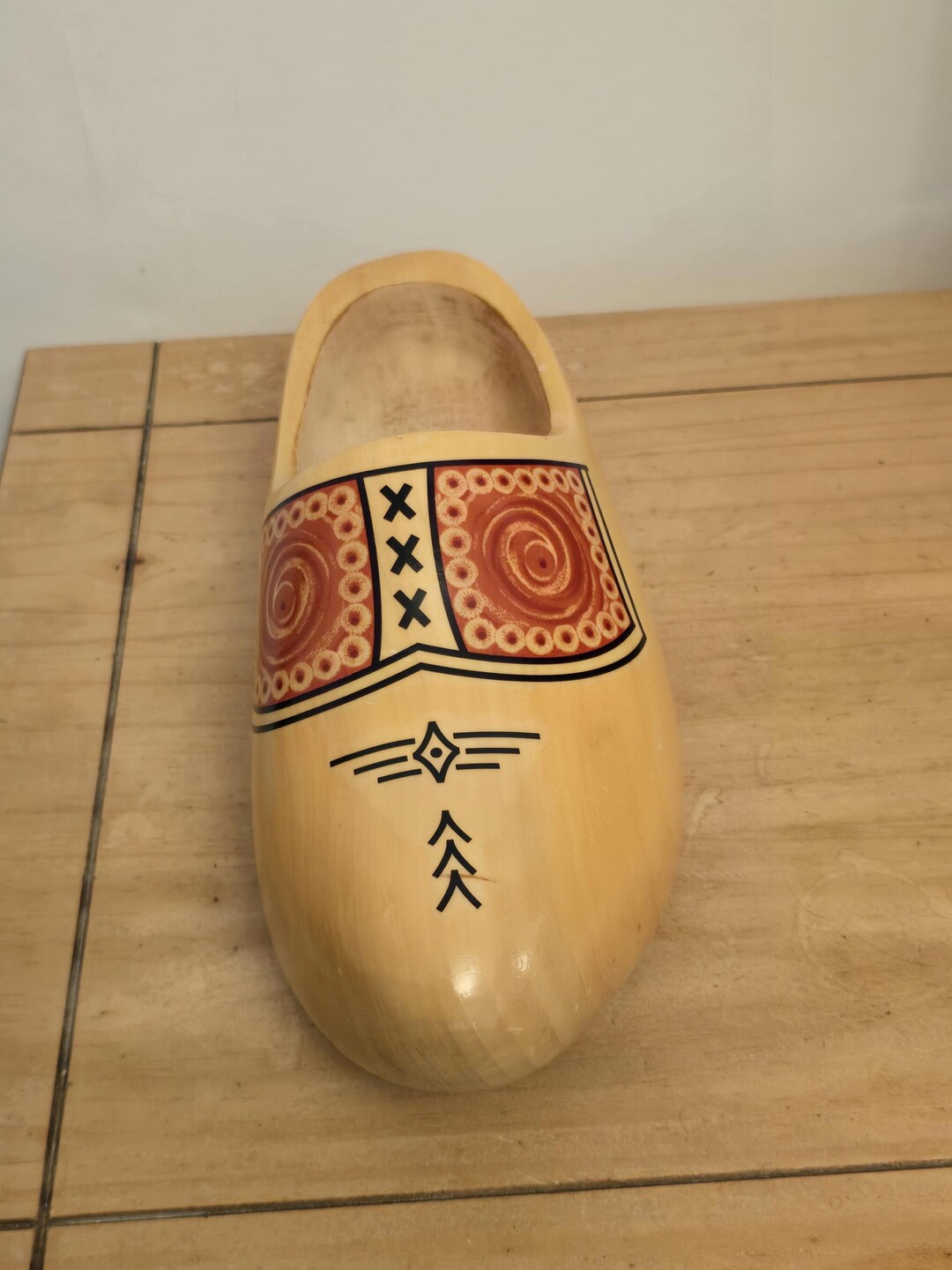 Hand Painted Wooden Clogs: Vintage Dutch Windmill Display, 22cm - Etsy