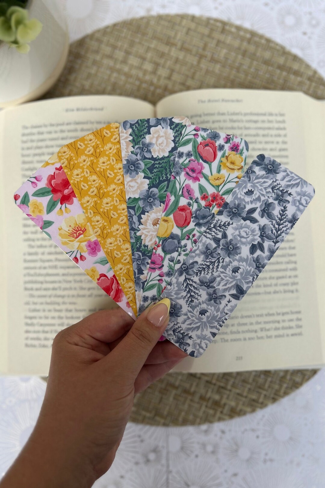 Vintage Floral Bookmark Collection | Cardstock Bookmarks | Laminated ...