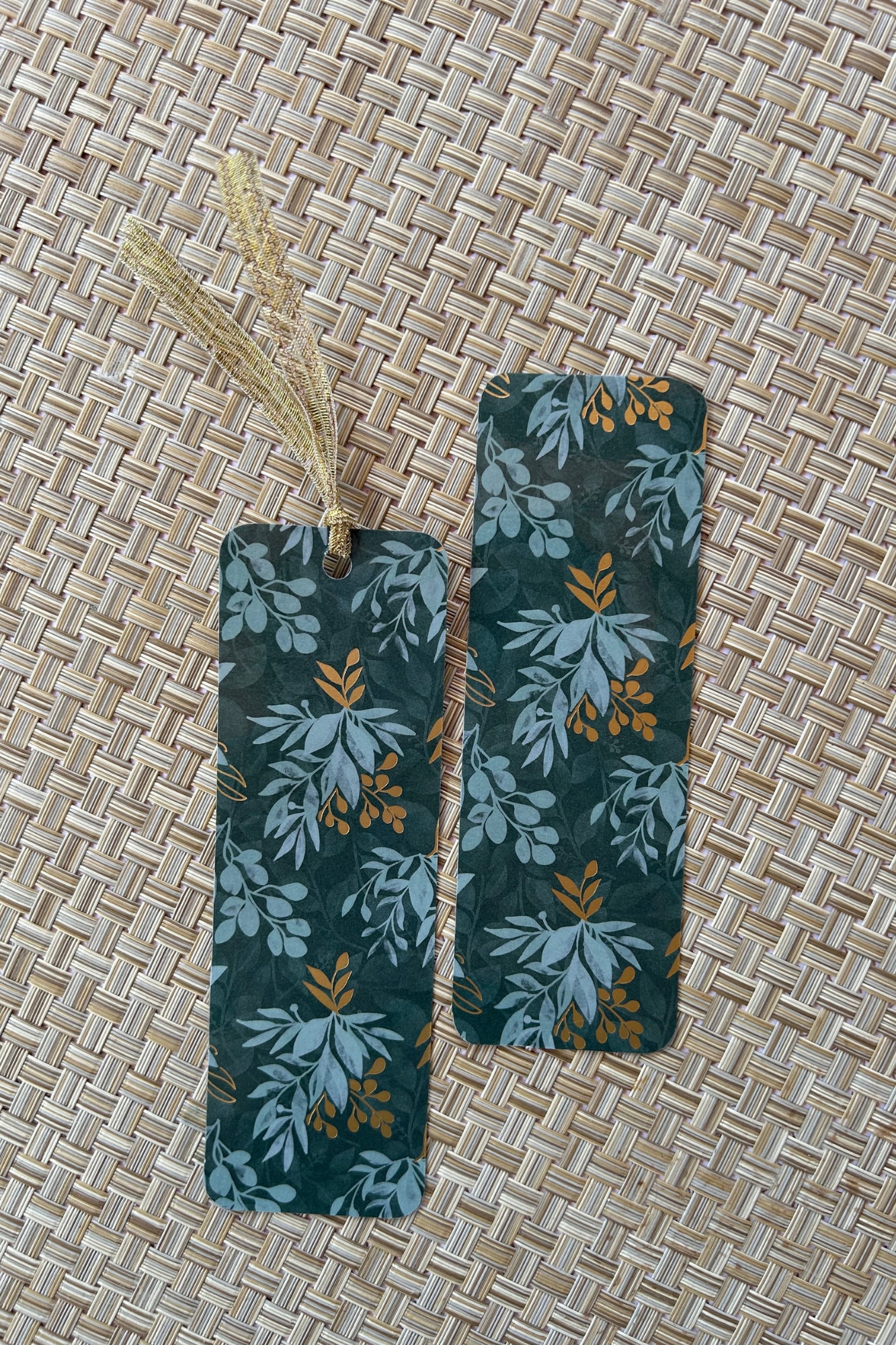 Elegant Leaves Bookmark Collection | Cardstock Bookmarks | Laminated ...