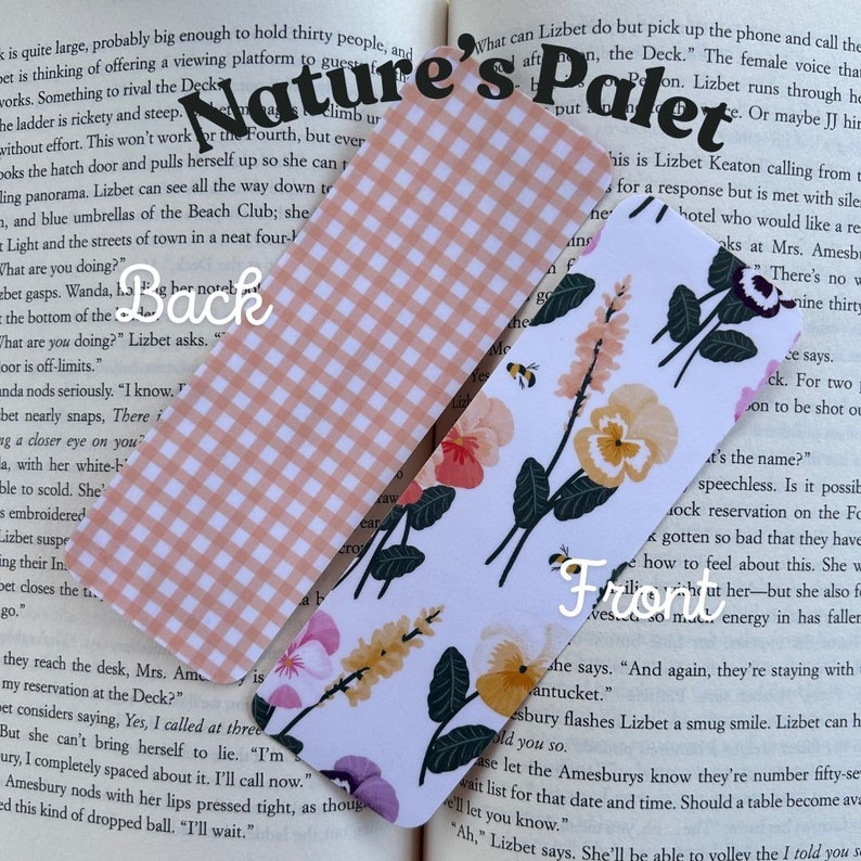 Bright Flower Bookmark Collection | Cardstock Bookmarks | Laminated ...