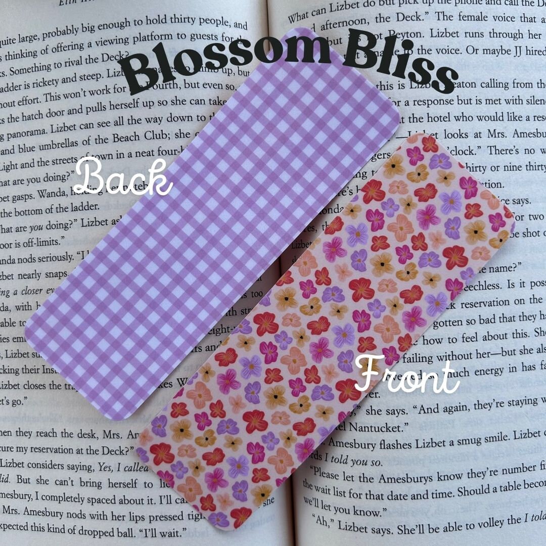 Bright Flower Bookmark Collection | Cardstock Bookmarks | Laminated ...