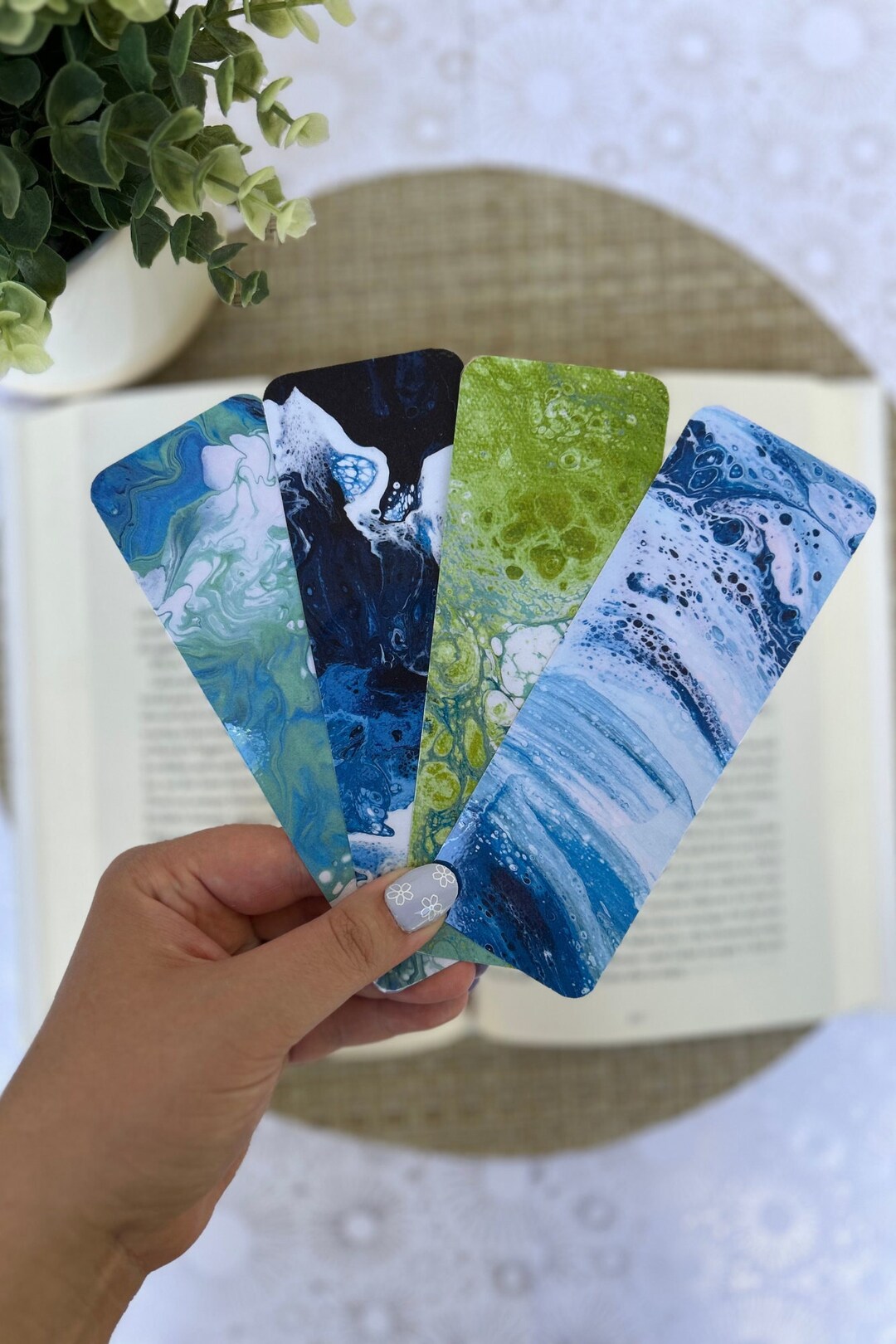 Ocean Waves Bookmark Collection | Cardstock Bookmarks | Laminated ...