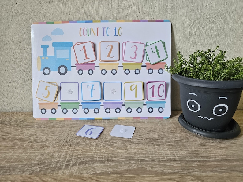 Number Train Express Printable Count & Guess Fun Learning Activity for ...