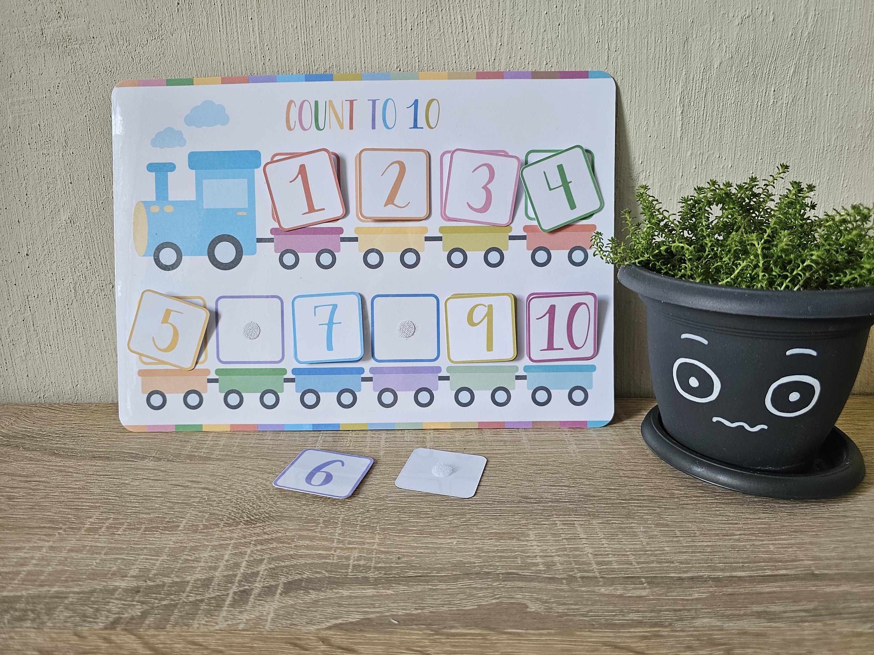 Number Train Express Printable Count & Guess Fun Learning Activity for ...