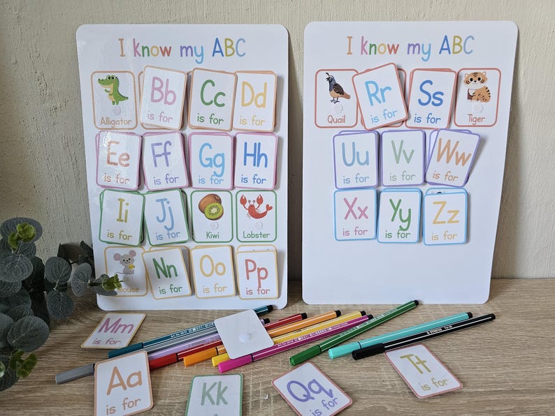 Toddler Learning Binder, Preschool Printable, Toddler, Abc Learning ...