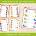 Printable Worksheets, Draw a Line to the Matching Picture 8.5x11 - Etsy