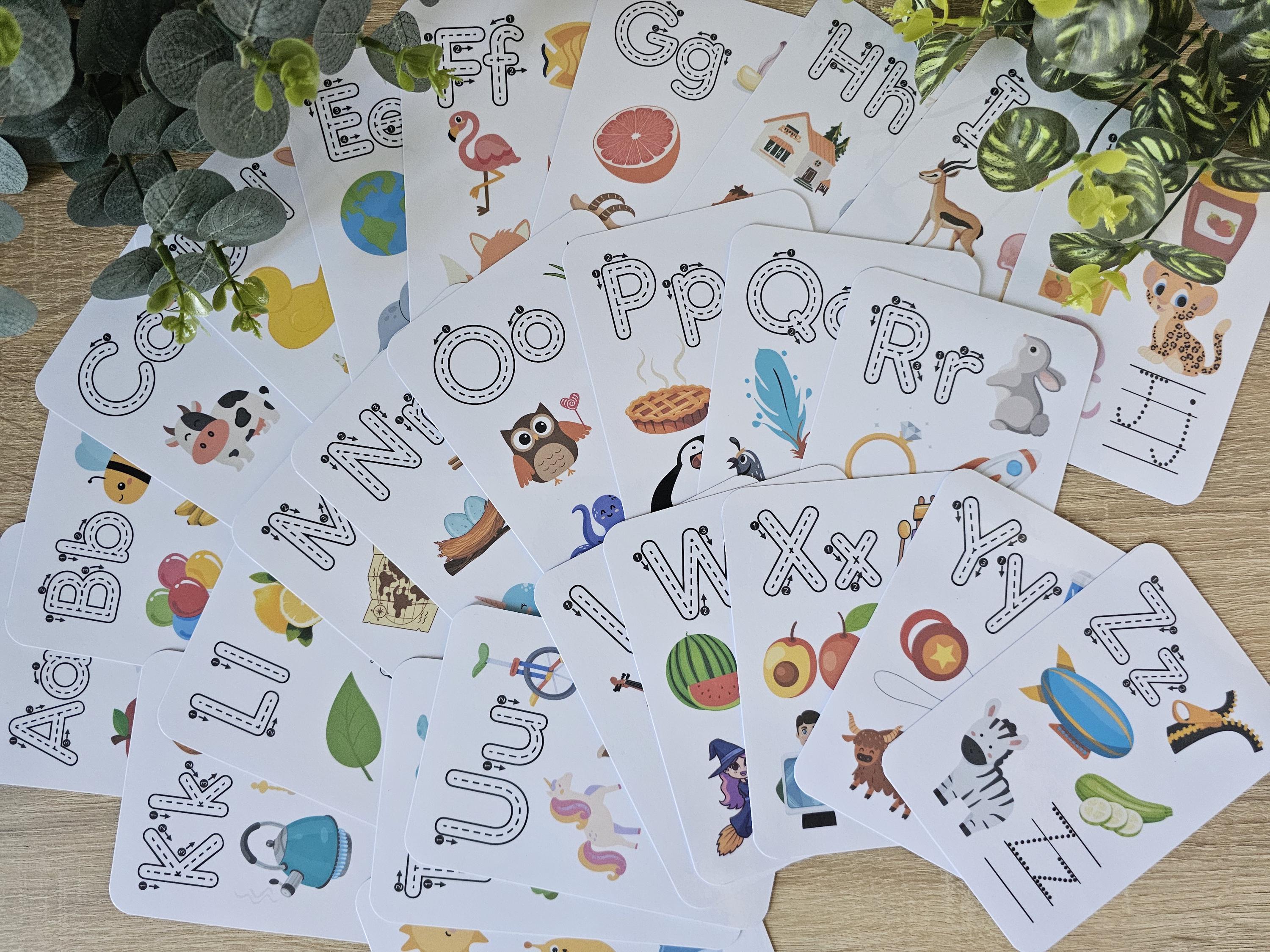 Printable Alphabet Flash Cards, Classroom Decor, Toddlers Preschool ...