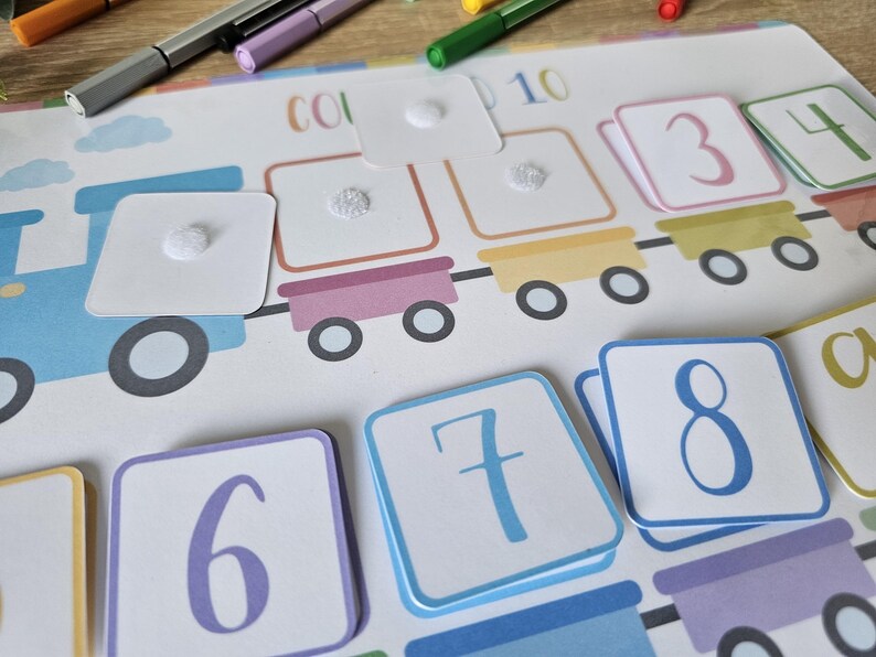Number Train Express Printable Count & Guess Fun Learning Activity for ...