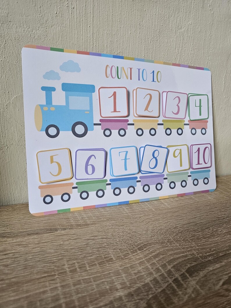 Number Train Express Printable Count & Guess Fun Learning Activity for ...