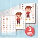 18 Body Parts Matching Activity Printable A4 Flashcards, Body Parts ...