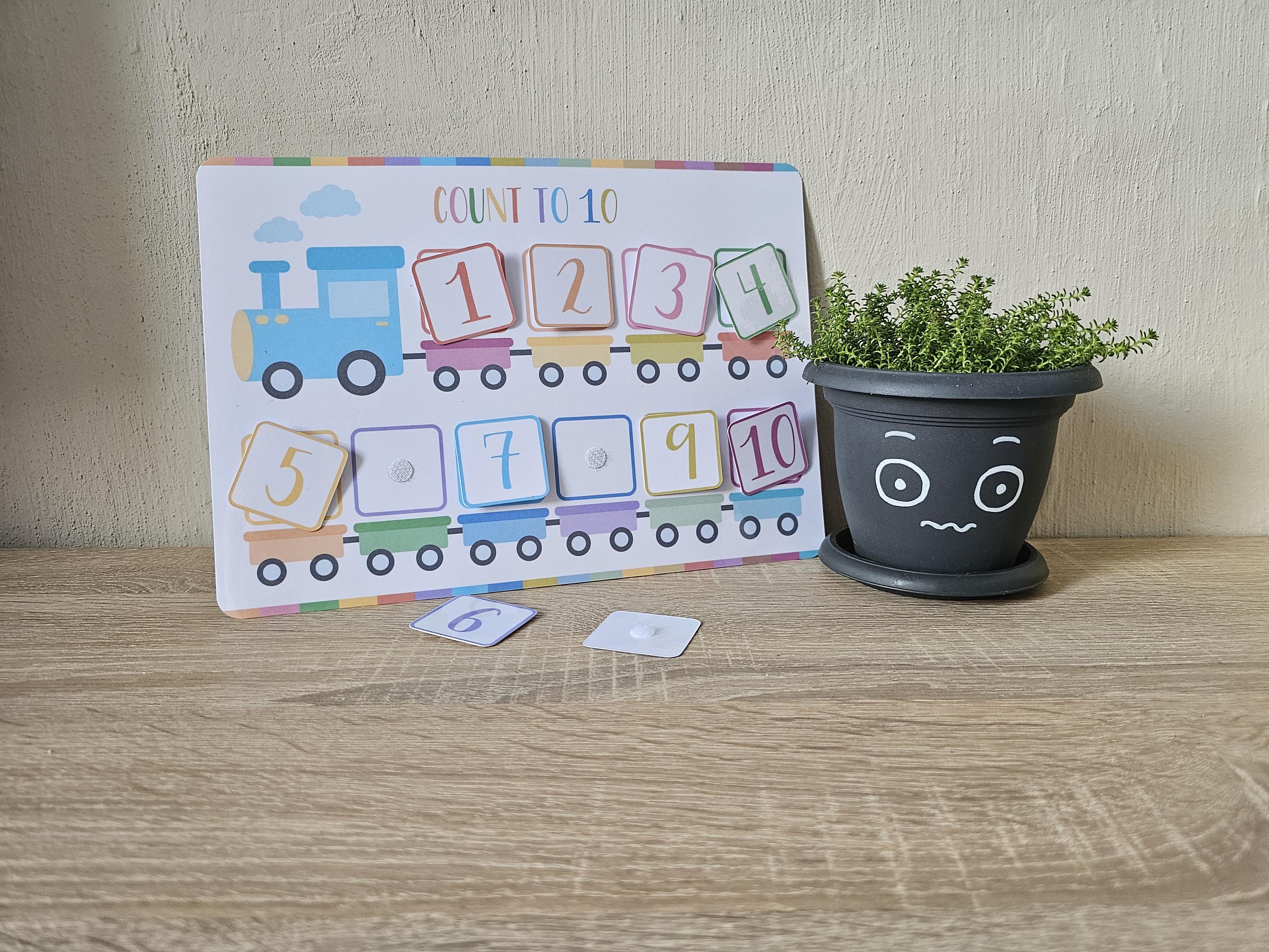 Number Train Express Printable Count & Guess Fun Learning Activity for ...