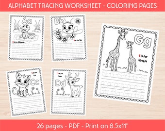 Printable Coloring Pages for Learning ABC'S, Alphabet Coloring and ...