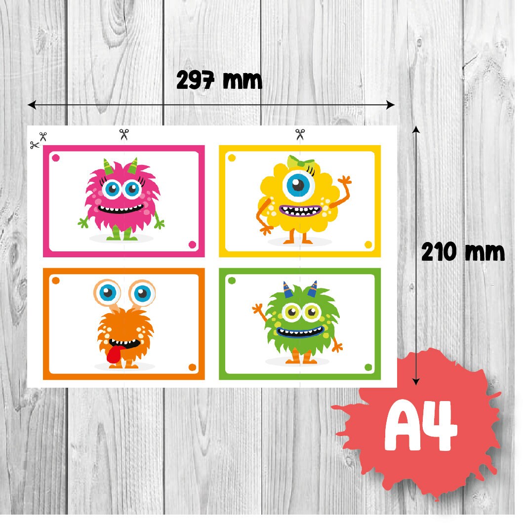 Monsters Matching Game for Kids, Matching Activity, Monsters Games ...