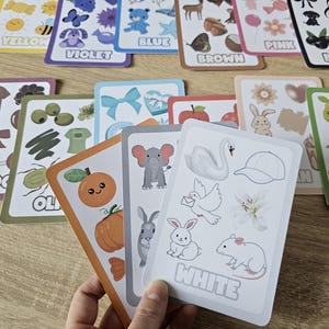 15 Color Printable Color Flashcards, Kindergarten & Homeschool Practice ...