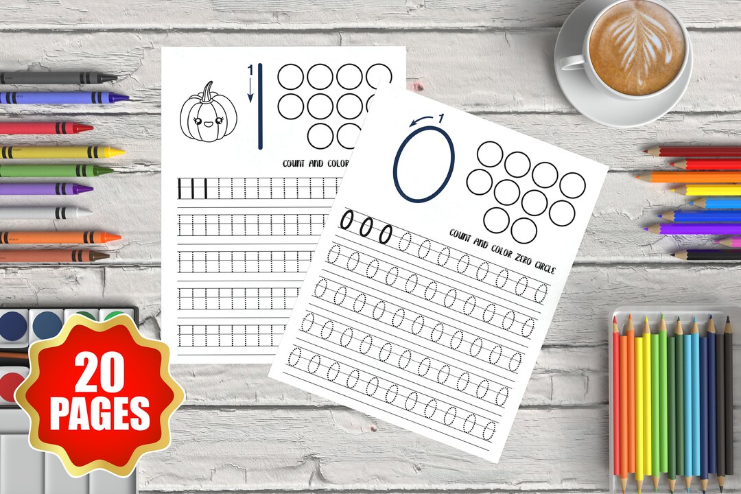 Numbers 0-9, Kindergarten Math Worksheets, Number Recognition ...