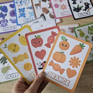15 Color Printable Color Flashcards, Kindergarten & Homeschool Practice ...