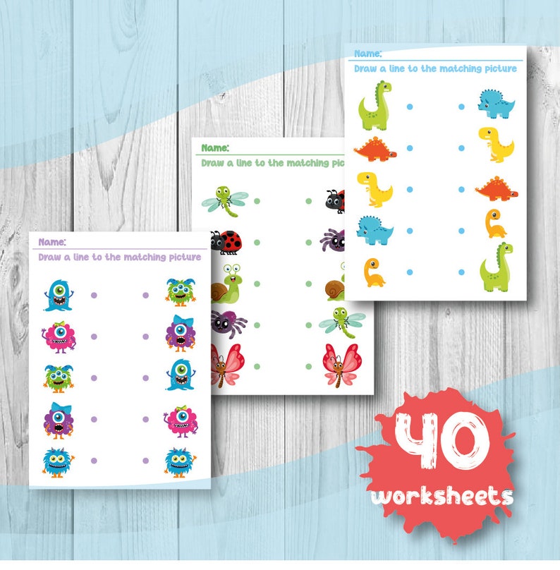 Printable Worksheets, Draw a Line to the Matching Picture. Matching ...