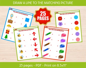 Printable Worksheets, Draw a Line to the Matching Picture. Matching ...