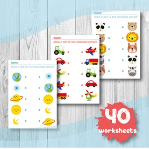 Printable Worksheets, Draw a Line to the Matching Picture. Matching ...
