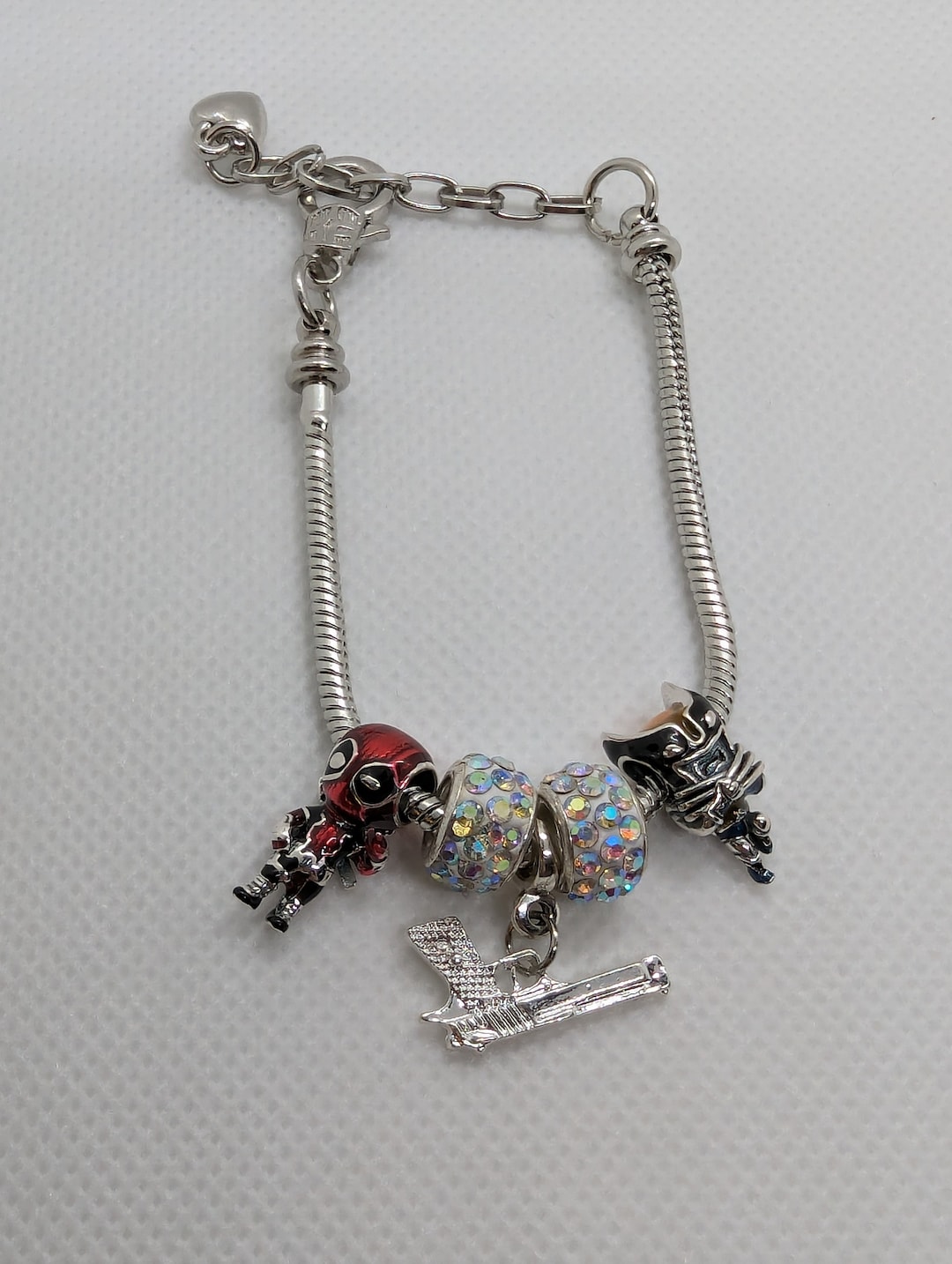 Deadpool & Wolverine Charm Bracelet - Etsy UK