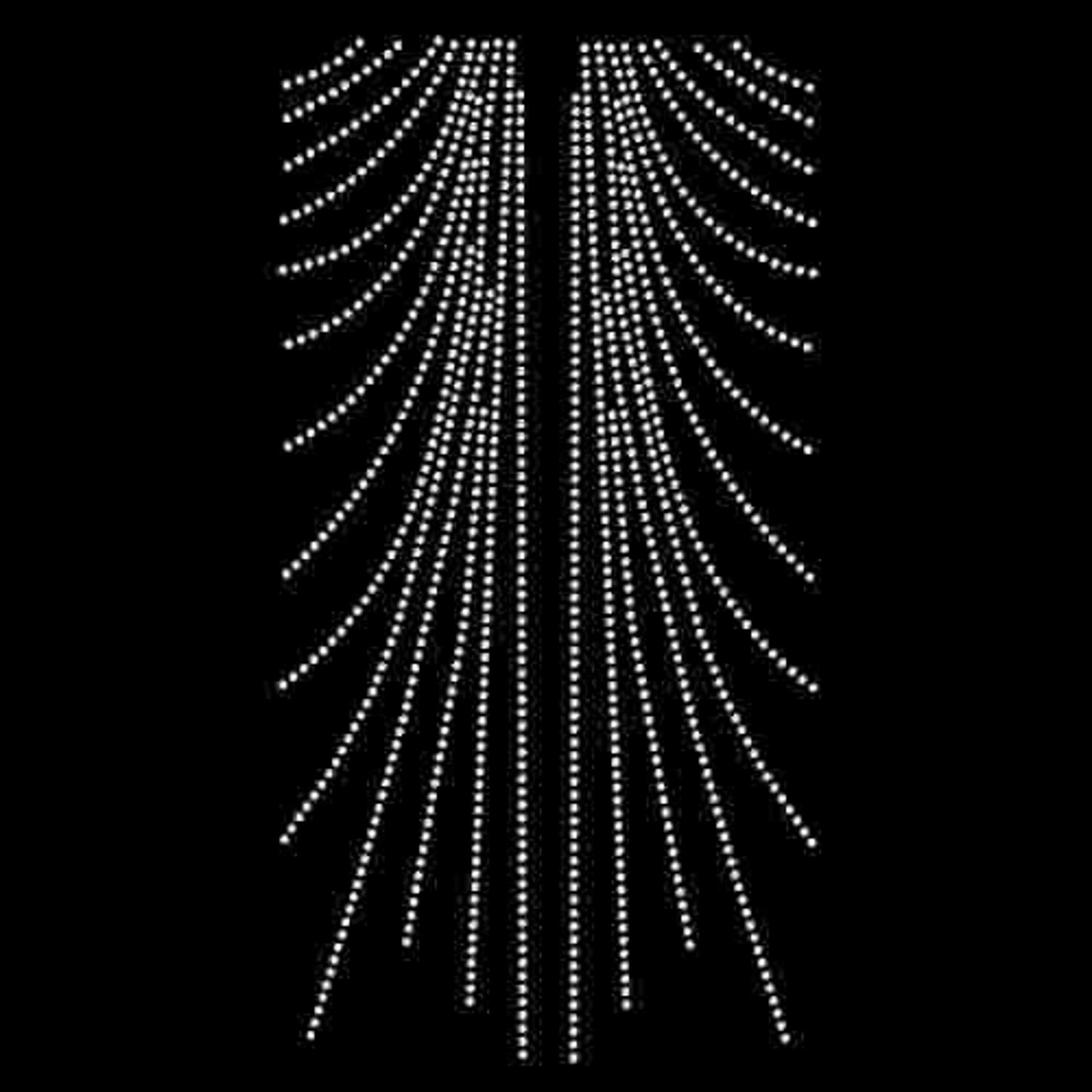 3 Curved Lines Rhinestone Strip Template INSTANT FILE - Etsy