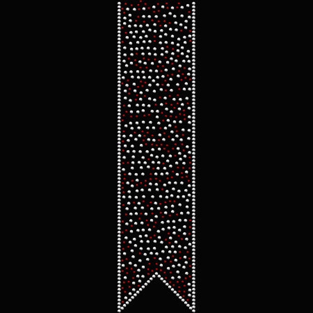 3" Scatter Rhinestone Bow Transfer Strip Template INSTANT FILE DOWNLOAD ...