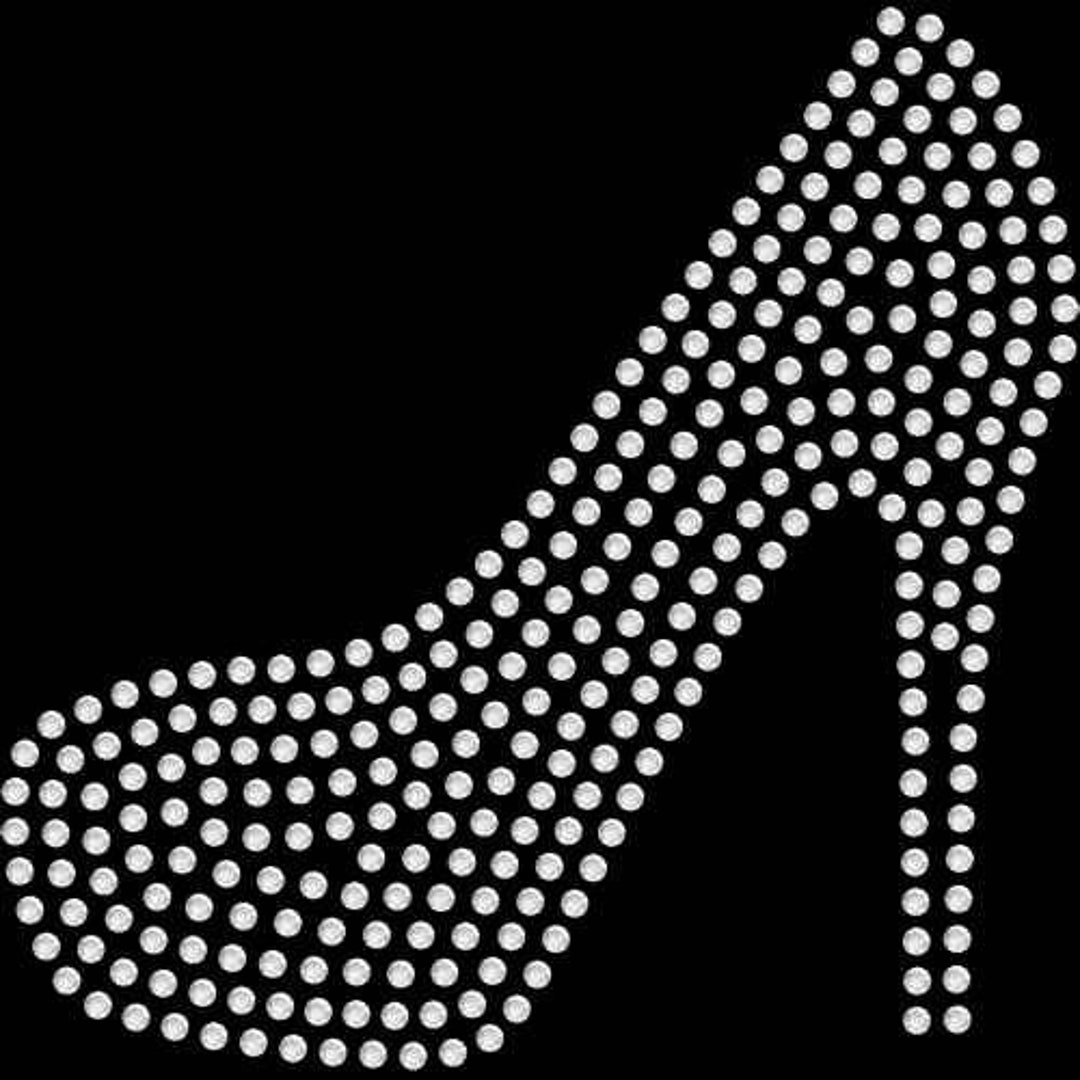 Platform High Heel Shoe Rhinestone Design INSTANT FILE DOWNLOAD - Etsy