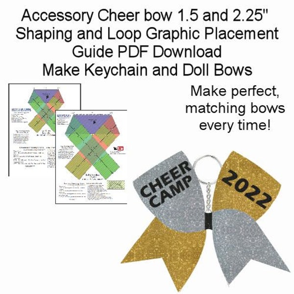 Cheer Bow Keychain - Etsy