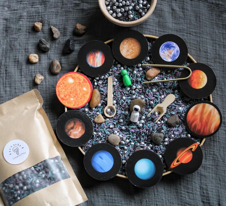 Hand Crafted Outer Space Sensory Bin Kit - Etsy