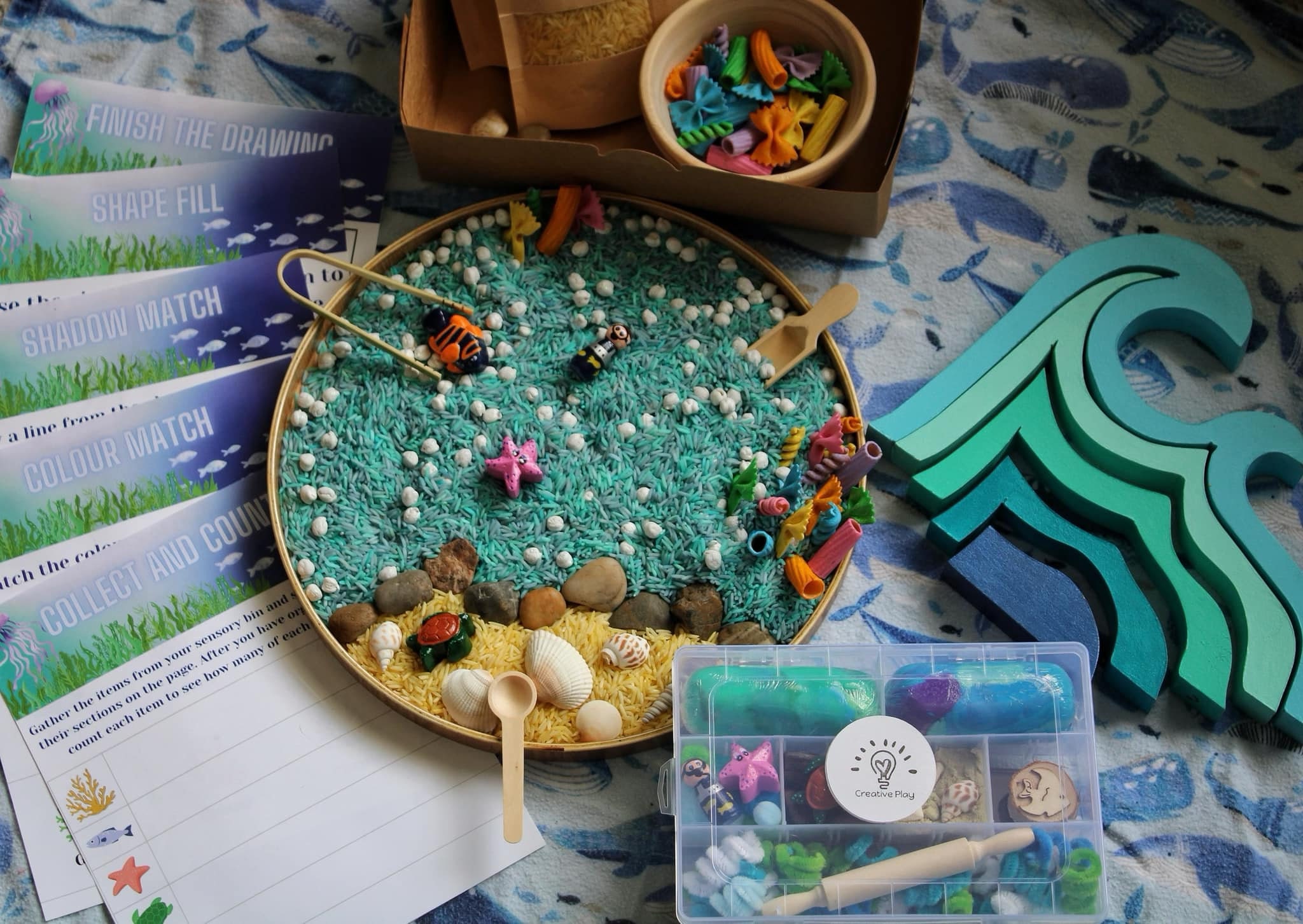 Hand Crafted Under the Sea Sensory Bin Kit - Etsy
