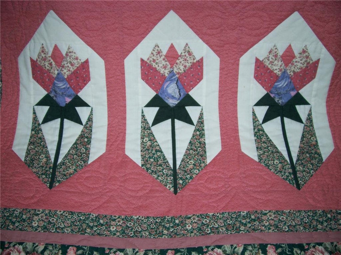 A Beautiful Mauve Wall Quilt and Two Pillows to | Etsy