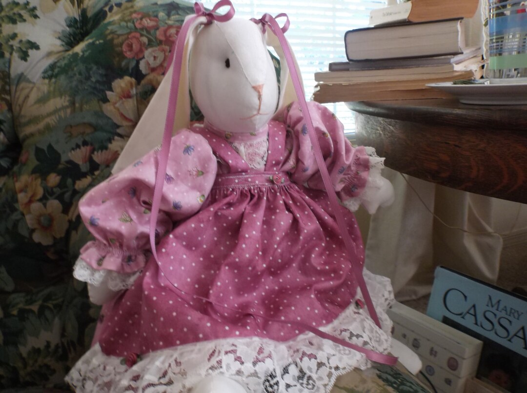 Handmade Stuffed Bunny - Etsy